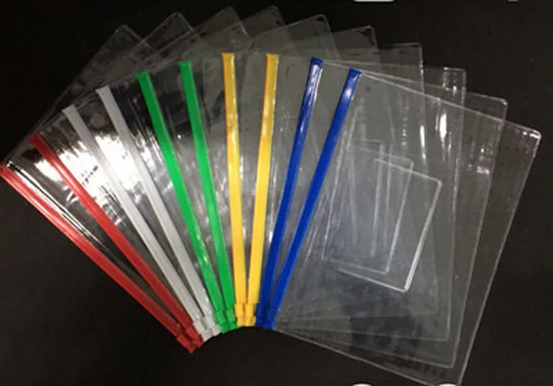 Clear Plastic Document Bags Translucent File Folders For A4, A5, A6 ...
