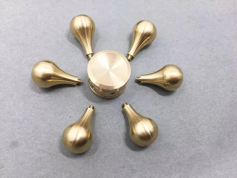 EDS Brass Hexagonal Metal Fidget Spinners 5 Pack Anti Stress ...