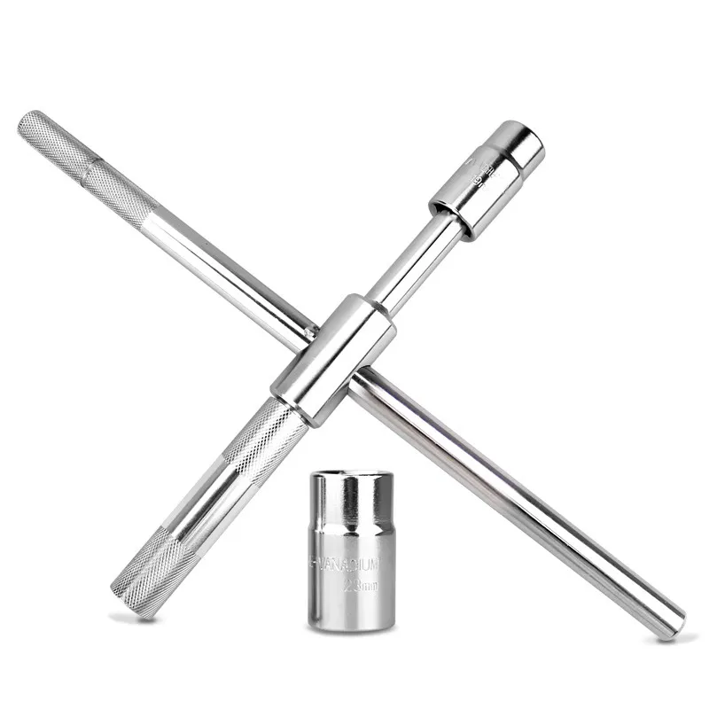 Adjustable Socket Wrench Cross Shape Retractable Auto Tire Socket ...