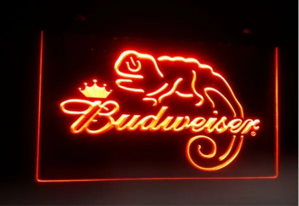 B11 Budweiser Frank Lizard Neon Light Sign Decor Dropshipping Wholesale ...