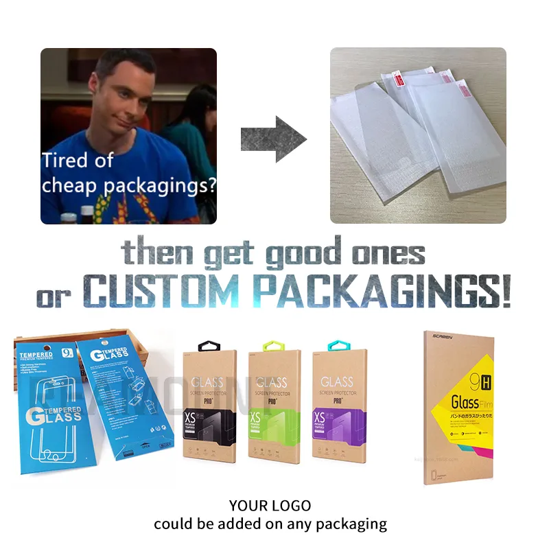 2024 2000 PVC Bags For 9H Tempered Glass Screen Protector Retail ...