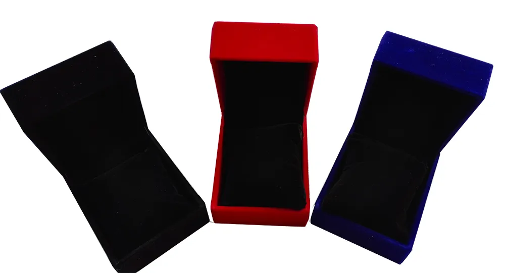 Velvet Jewelry Watch Box Black, Blue, Red | Custom Cover, Display ...