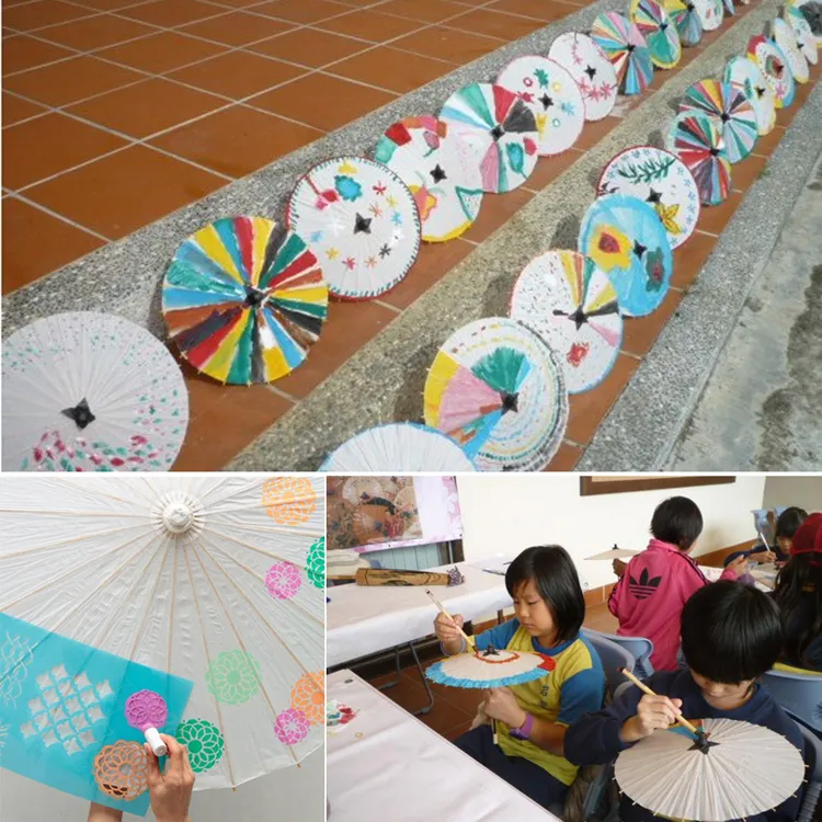 Bridal Wedding Paper Parasols White Mini Chinese... From Qwonly_shop ...