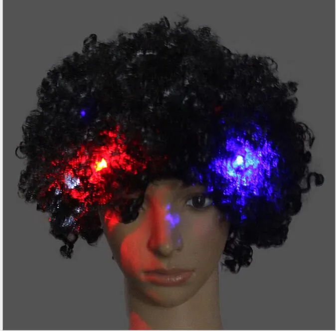 Cosplay Flashing Wigs Led Flash Headdress Fun Party Short Wigs ...