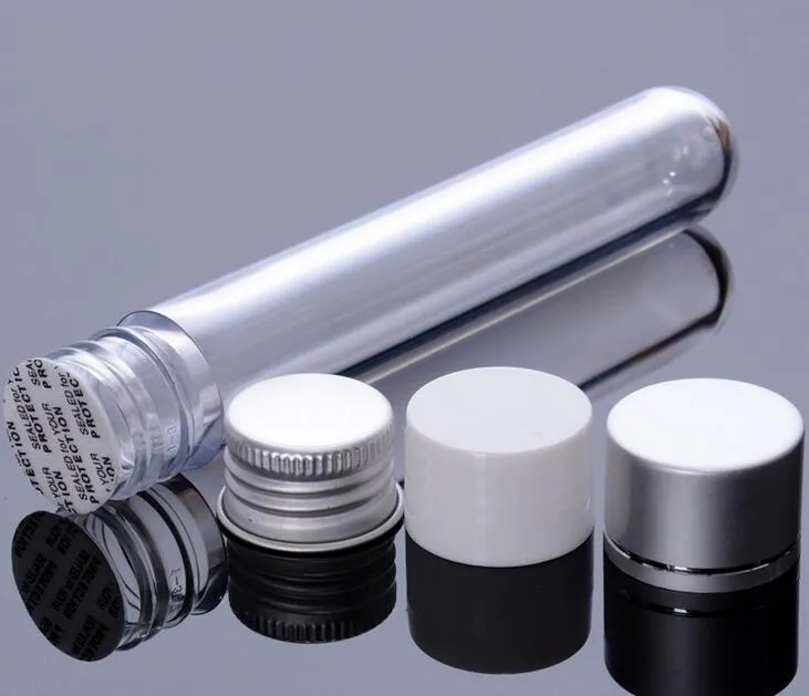 Clear PET Mask Test Tube 25ml With Aluminum Cap For Beauty Sampling ...