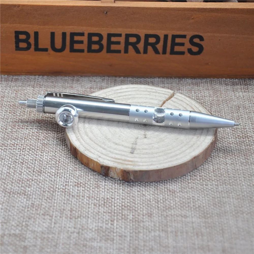 Creative Ball Point Pen Pipe Metal Smoking Tobacco Pipes Multifunction ...