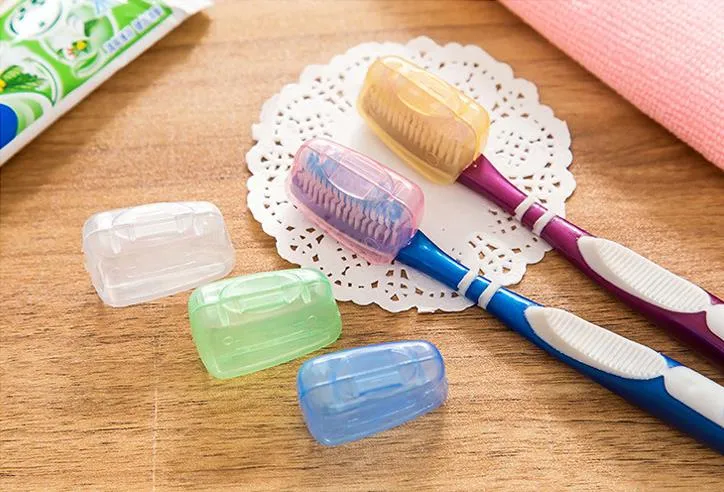 Portable Toothbrush Head Cover Holder Travel Hiking Camping Brush Case ...