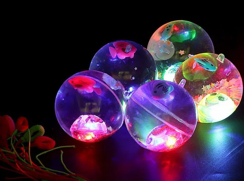 Bola Elástica Luminosa Con Luces LED Bola De Cristal Transparente De 55 ...