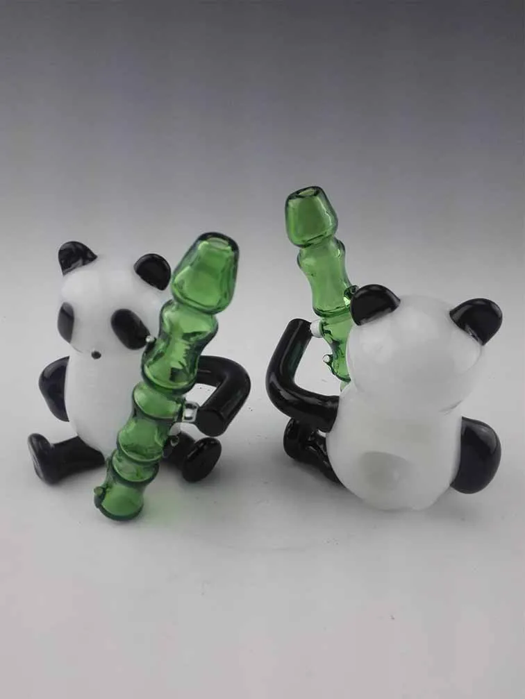 Jh2017 New Glass Water Pipes Oil Rig Panda Animal Model Heady Bongs ...