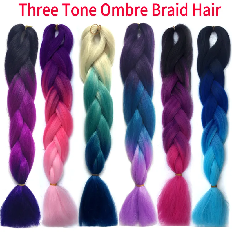 DHgate.com:Kanekalon Xpression Ombre Braiding Hair Synthetic Crochet ...