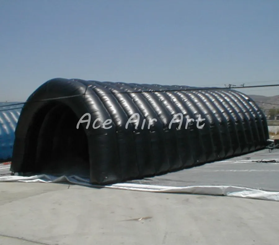 Inflatable Air Tent Black Tunnel Structure: Portable Shelter For ...