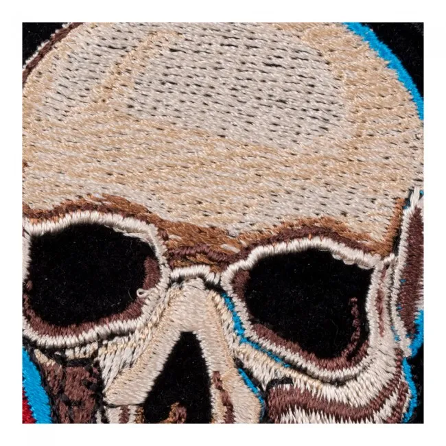 KO Boxing Skull Motorcycle Patch, Boxing Skull Embroidered Iron On Or ...