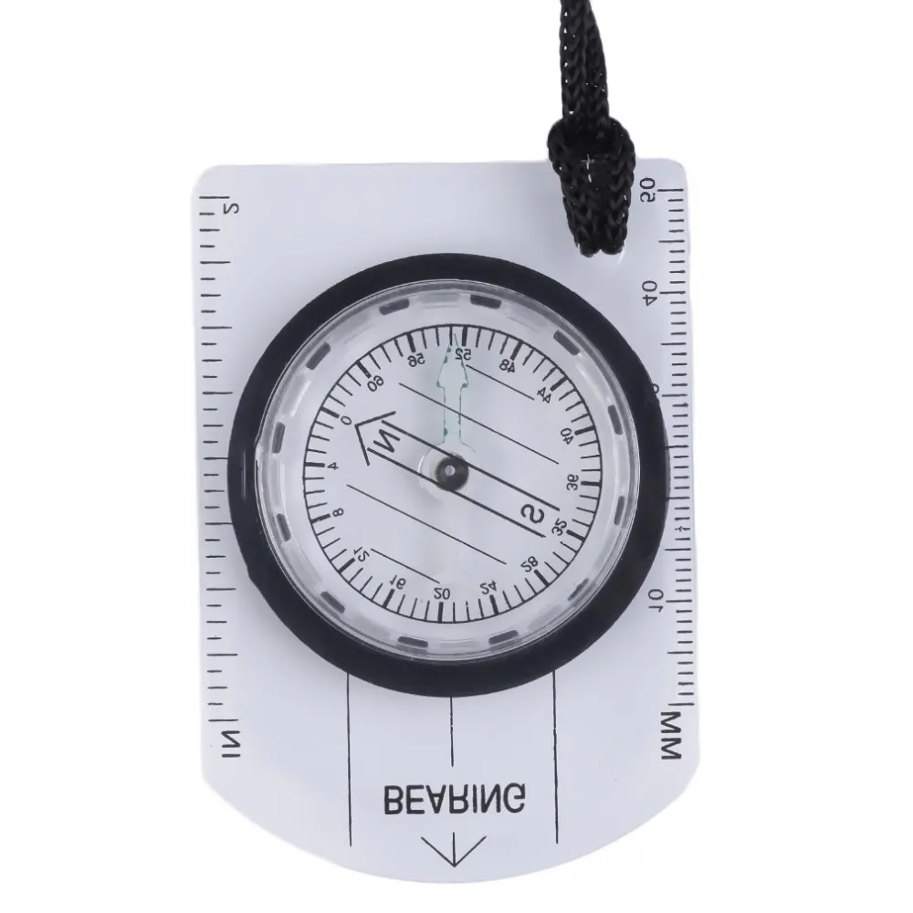 BEARING Mini Baseplate Compass Map Scale Ruler For Outdoor Activities ...