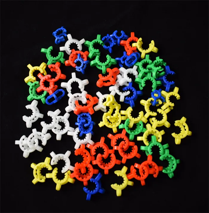 Assorted Sizes 10mm 14mm 19mm Keck Clips, Plastic Lab Clamp Set For ...