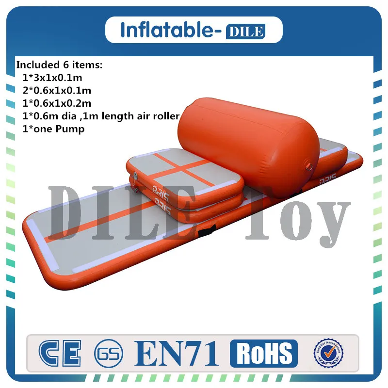 Air Track Mat Set Small Inflatable Gymnastic Mat, Indoor/Outdoor ...
