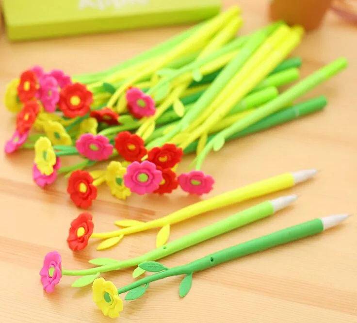 Flower Plant Shaped Ballpoint Pen, Creative Stationery, Lovely Style ...
