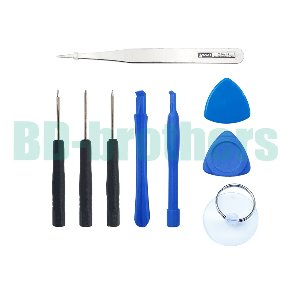 9 In 1 Pry Tool Opening Tools Kit With Tweezers For Cell Phone IPhone 4 ...