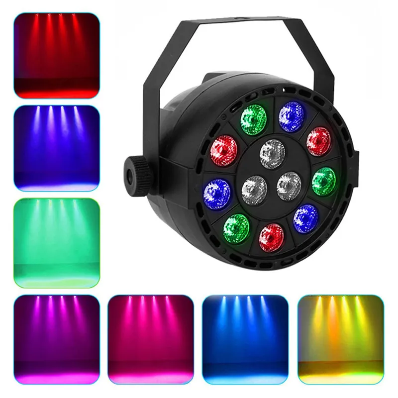 Voice Activated RGB Par Lamp With 12 LEDs For DJ, Wedding, Party, And ...