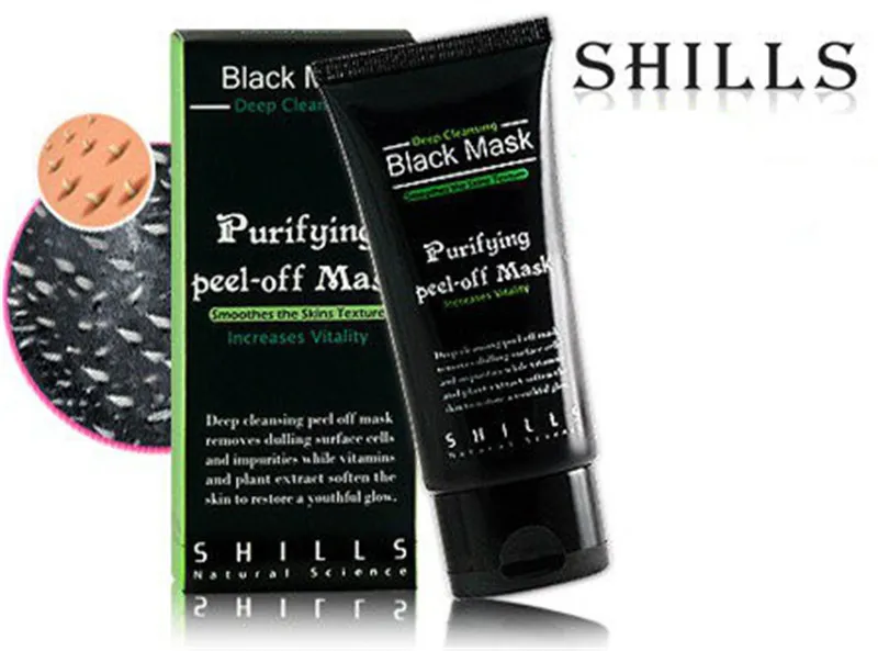 SHILLS Deep Cleansing Black MASK 50ML Blackhead Facial Mask Shills Deep ...