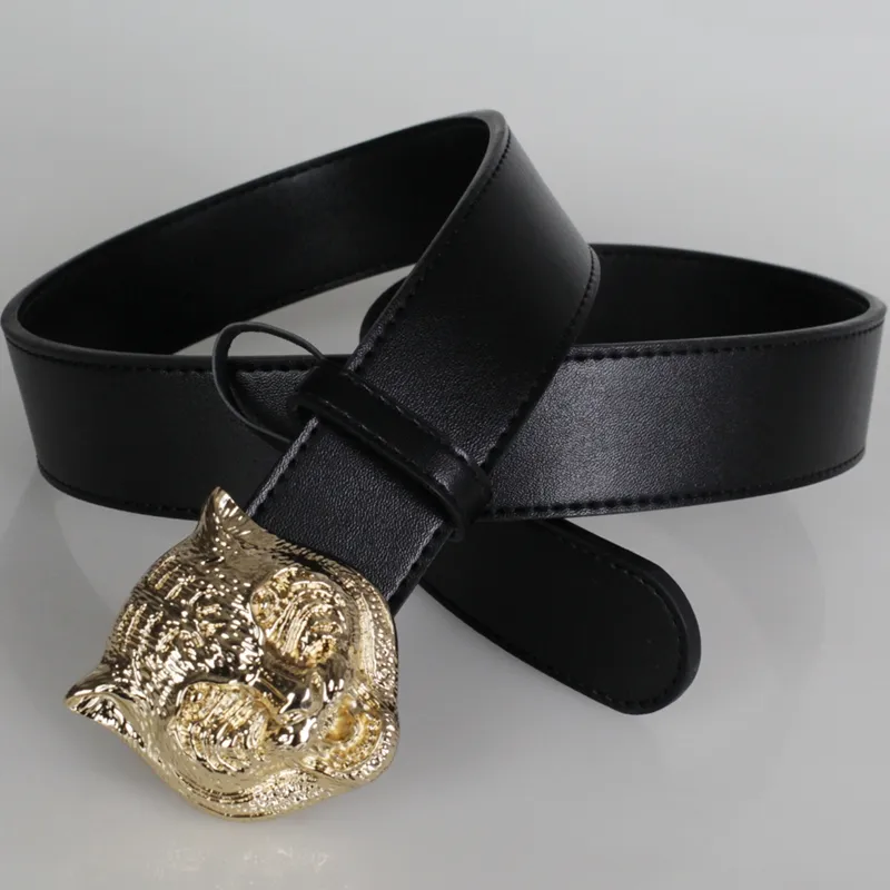 DHgate.com:Premium Leather Tiger-Head Belt for Men - Smooth Buckle ...