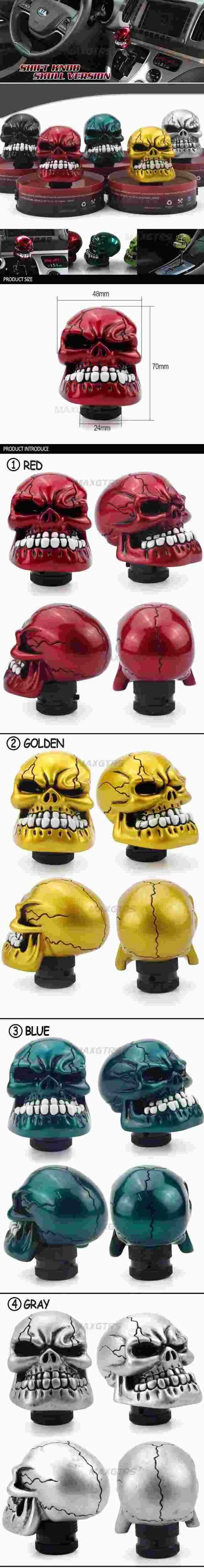 Green Human Wicked Skull Shift Knob For Car Seat Uxcell Green Human ...