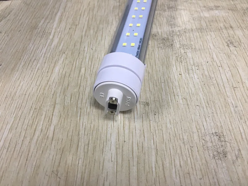 8ft Double Row T8 Rotatable LED Light Wire Tube FA8 G13 R17D 72W AC 85 ...