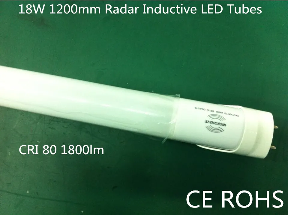 18W T8 5ft Fluorescent Tube Lumens Radar Sensor With AC85 265V ...