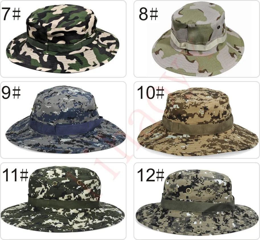 Men's Military Camouflage Cotton Army Bucket Hat With... From Lihaoyx ...
