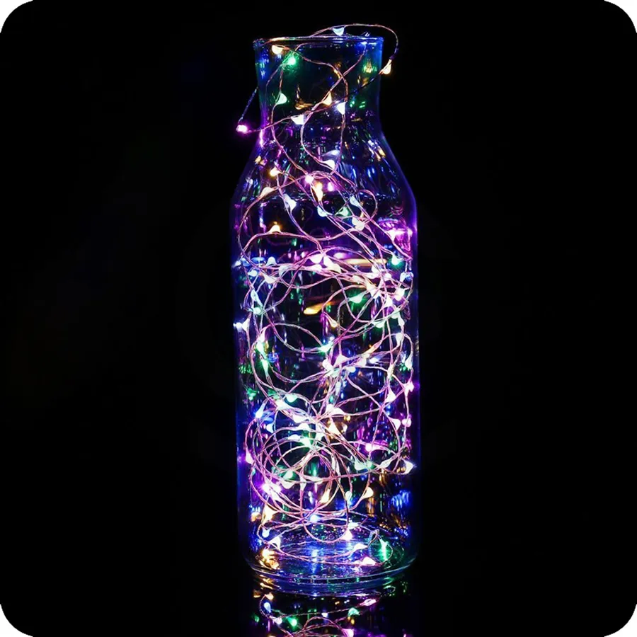 Micro Led Lichterkette CR2032 Knopf Batterie Betrieben 2 Mt 20 LEDS ...