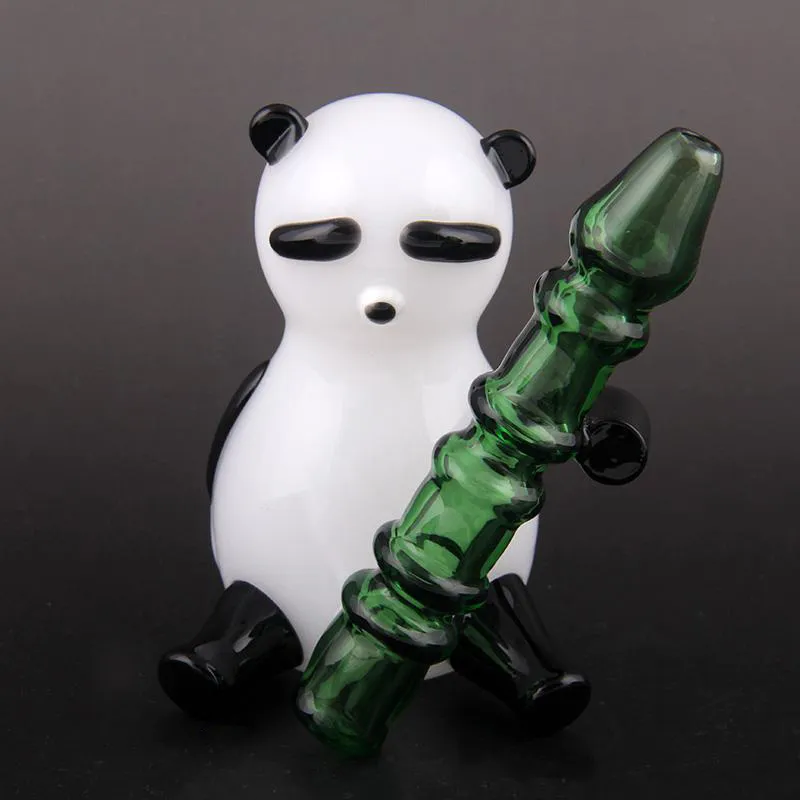 Hot Selling Glass Pipes Creative Panda Style Hand Pipes Spoon Pipes For ...