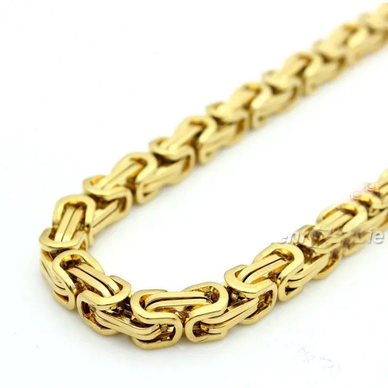 Mens Byzantine The Lunch Box Link Chain Necklace Wholesale Fashion ...