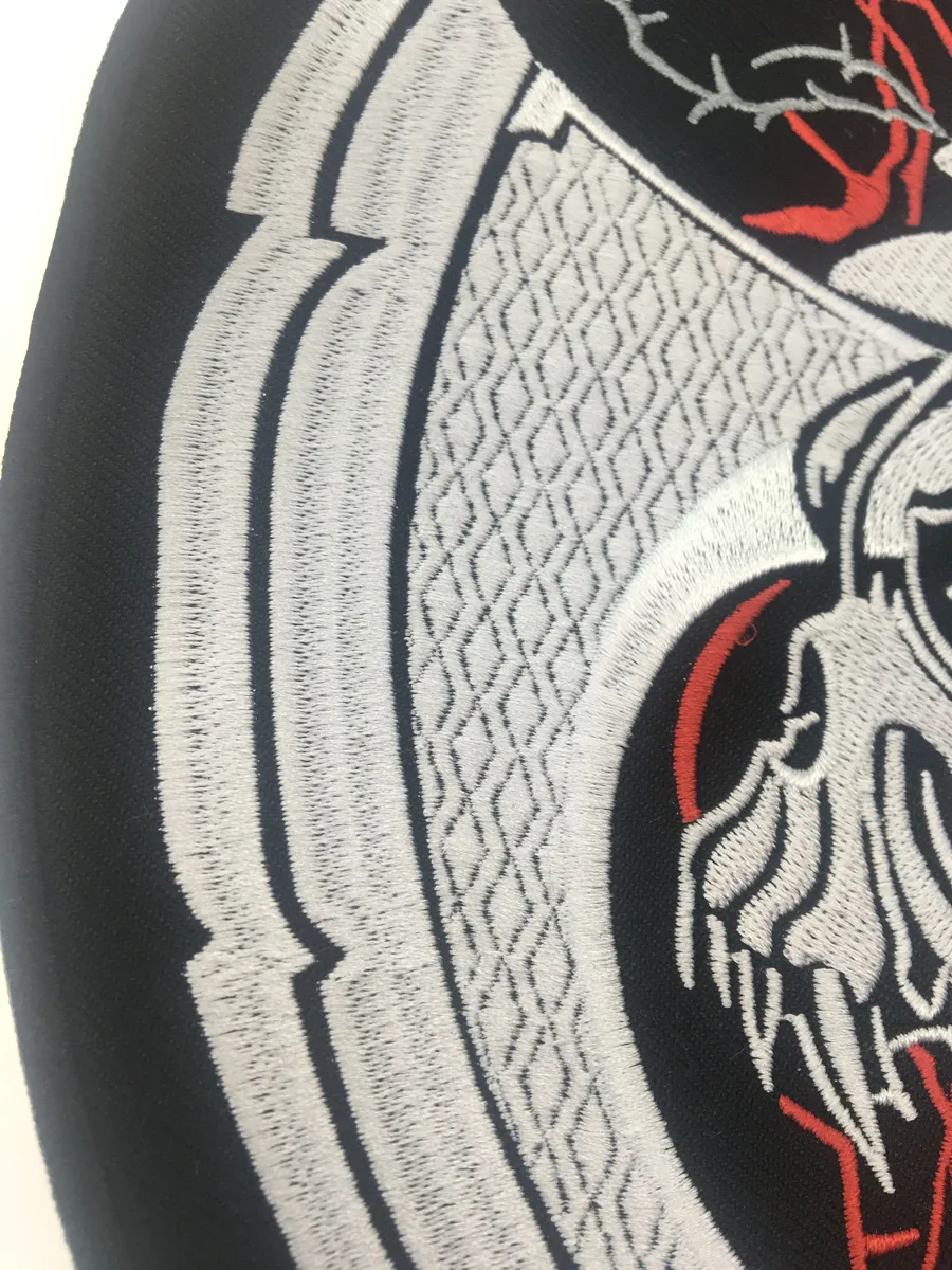 Fashion Skull Embroidered Back Patches For Jackets, 30x28cm Iron On/Sew ...