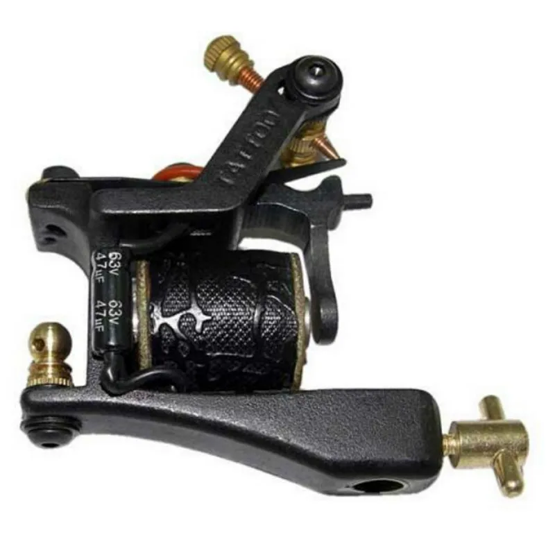 DHgate.com:Pro Iron Tattoo Guns T-Dial Tattoo Machines 10 Wrap Coils ...