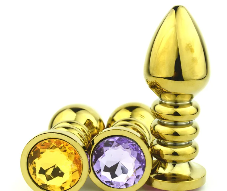 Top Quality Gold Plated Crystal Jewelry Three Rings Metal Thread Anal