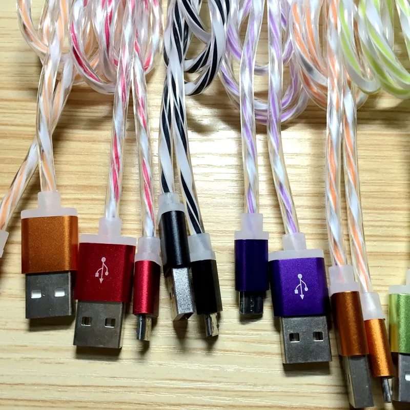 Rainbow Crystal TPE OD4.0 Aluminum Metal Usb To Phone Adapter For Phone ...