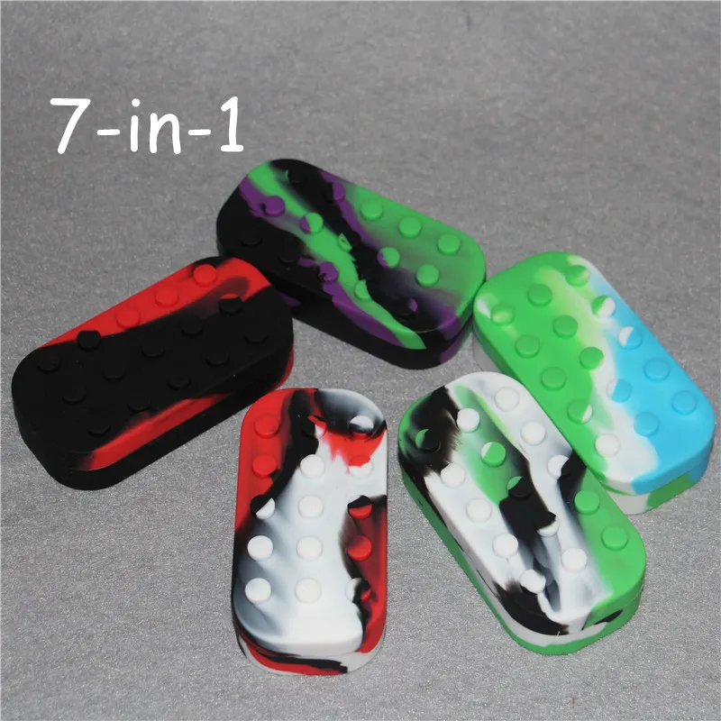 Silicone Containers For Wax 7 In 1 Stackable Rectangular Wax Box ...