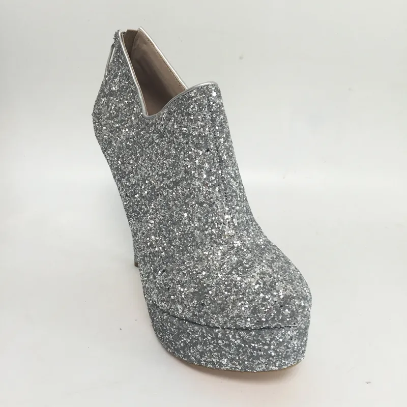 Wedding Platform Shoes Bridal Shoes Platform High Heels, Glitter Bridal ...