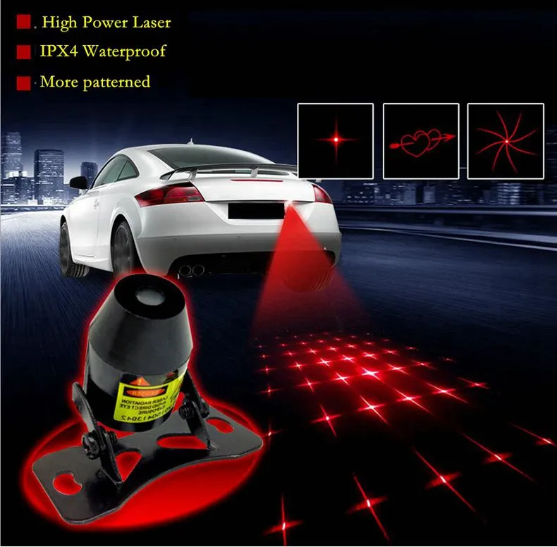 High Power Car Anti Collision Laser Decorative Lamp Rear End Warning ...