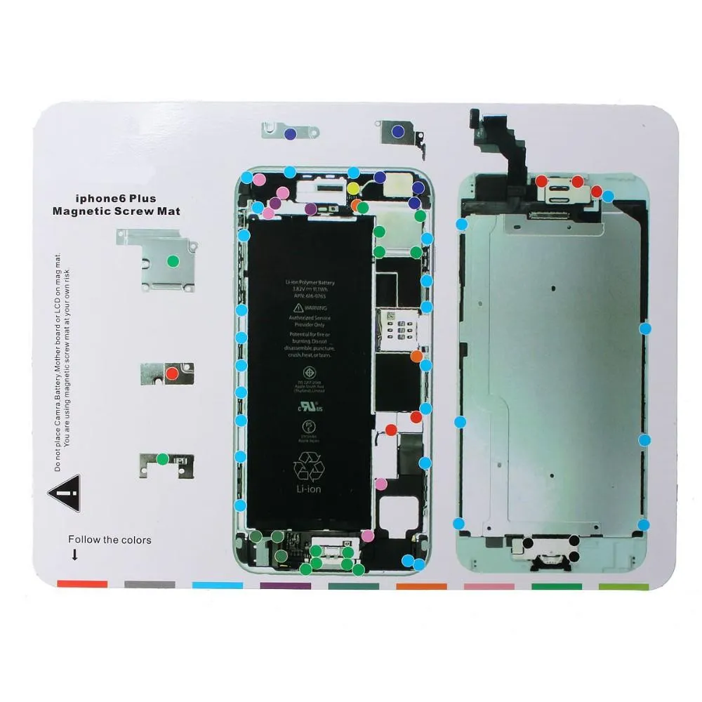 Magnetic Screw Chart Mat Magnetic Lcd Screen Tepair Tool For IPhone 5 ...