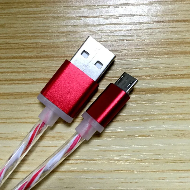 Rainbow Crystal TPE OD4.0 Aluminum Metal Usb To Phone Adapter For Phone ...