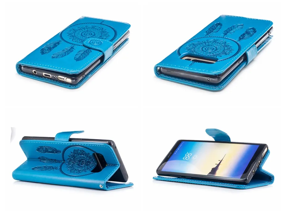 Samsung Galaxy Note 8 Case Leather Flip Cover With Embossed ...