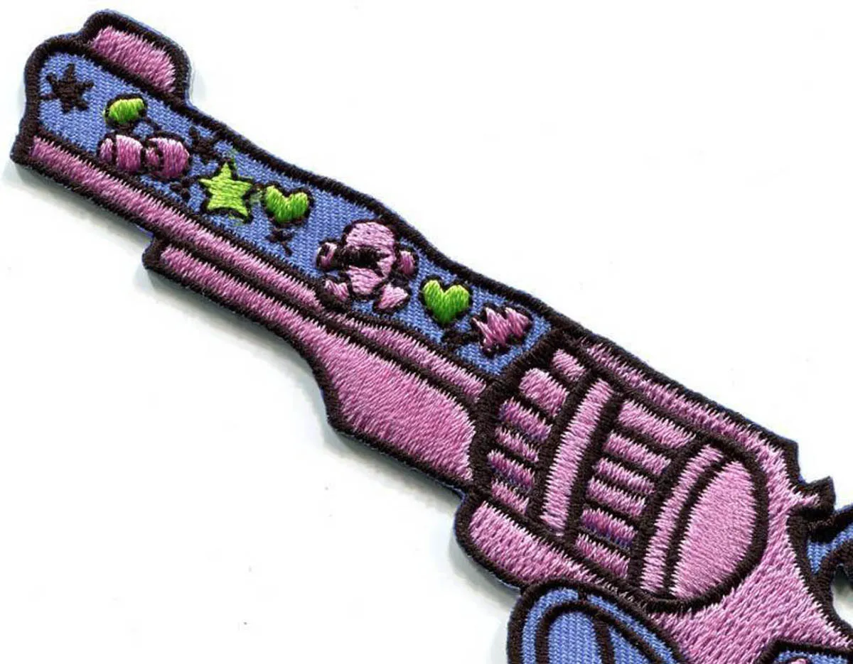 Custom Iron On Patch Flower Power Embroidered Applique Iron On Patch ...