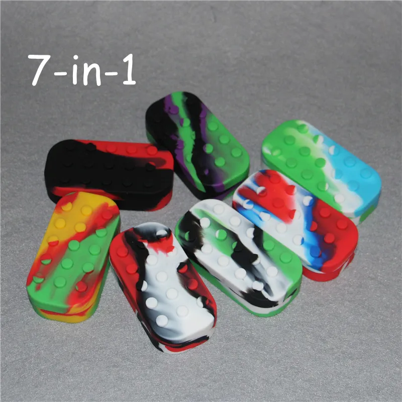 Silicone Containers For Wax 7 In 1 Stackable Rectangular Wax Box ...