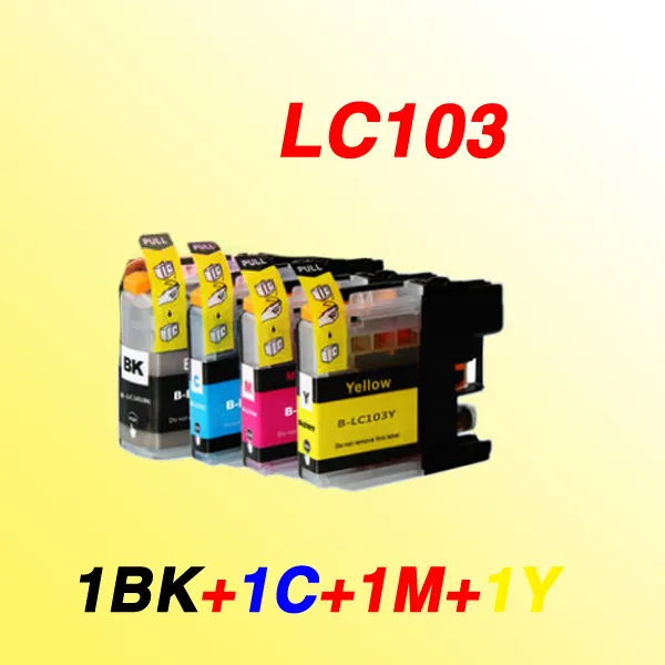 DHgate.com:LC103 LC103XL 4 Color High-Yield Compatible Ink Cartridge ...