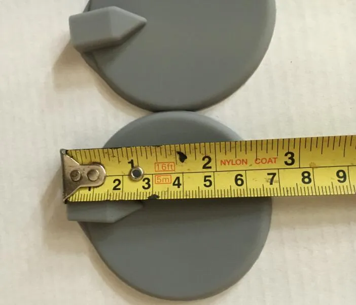 Good Quality 65x65mm Gray Round Carbon Rubber Electrode Pads For Nerve ...