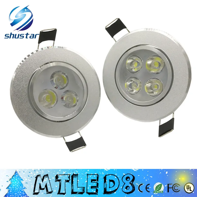 LED Spotlight 9W 12W Recessed Cabinet Wall Downlight Cold & Warm White ...