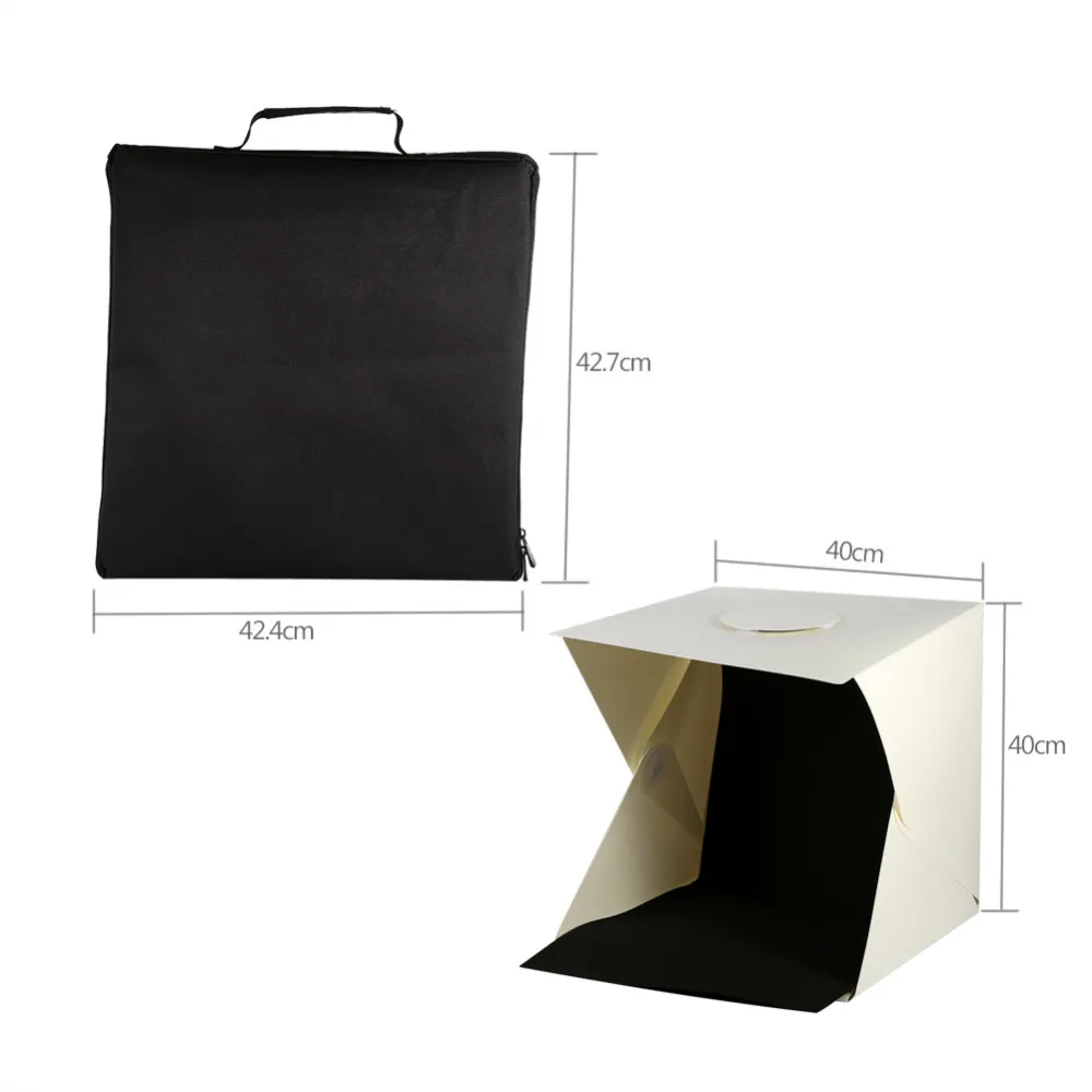 Main Studio Softbox 40x40 Foldable Photo Light Box With Removable Black ...