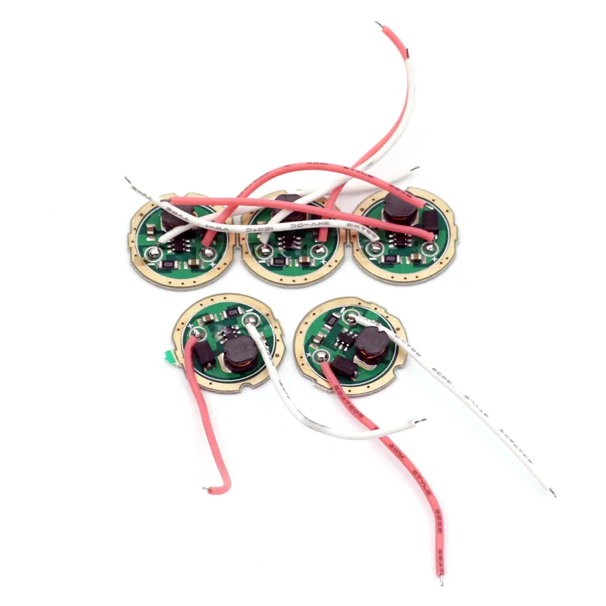 20MM 3W LED Circuit Cree Q5 LED Driver Board 1.5 3V Input 700mA Output ...