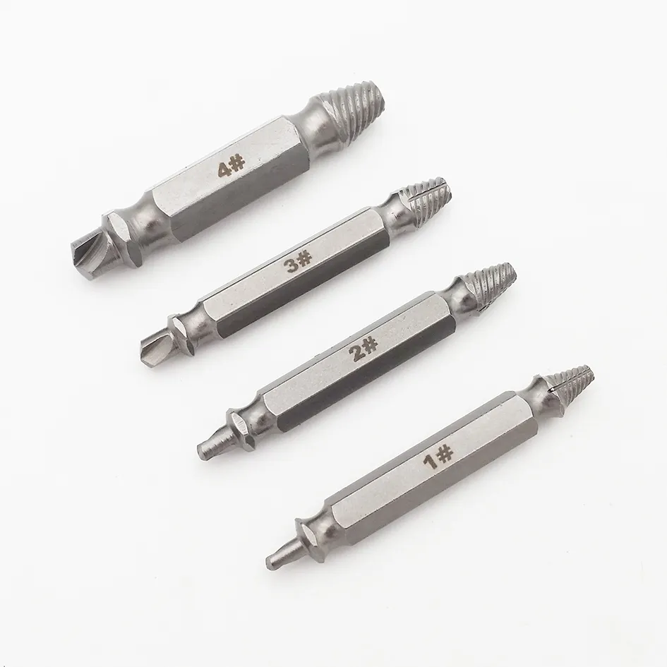 4 In 1 SpeedOut Damaged Screw Extractor & Bolt Extractor Set Broken ...
