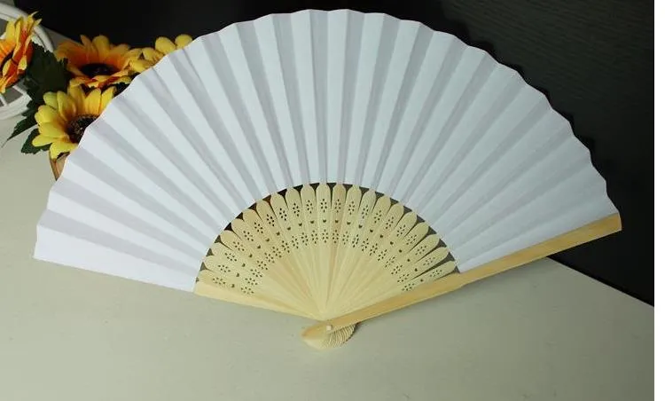 Wedding White Paper Hand Fans 21 Cm... From Lindsay_sz, $0.81 | DHgate.Com